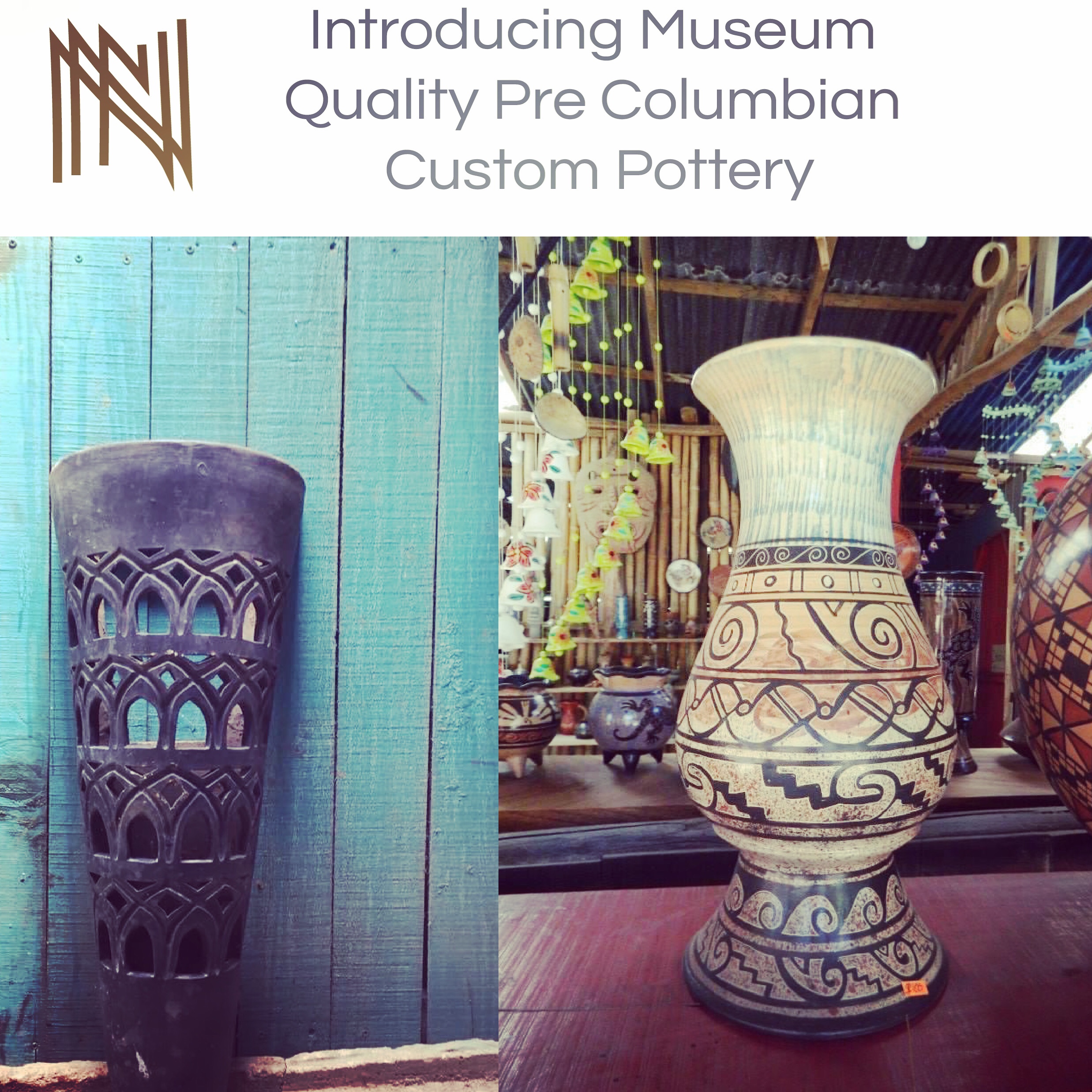 Introducing Pre Colombian Art Custom Pottery- Nisha Designs