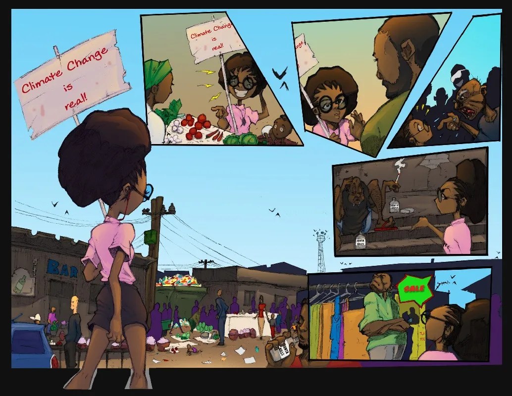 The Fifth Element: Comic book sees young female lead fight climate ...