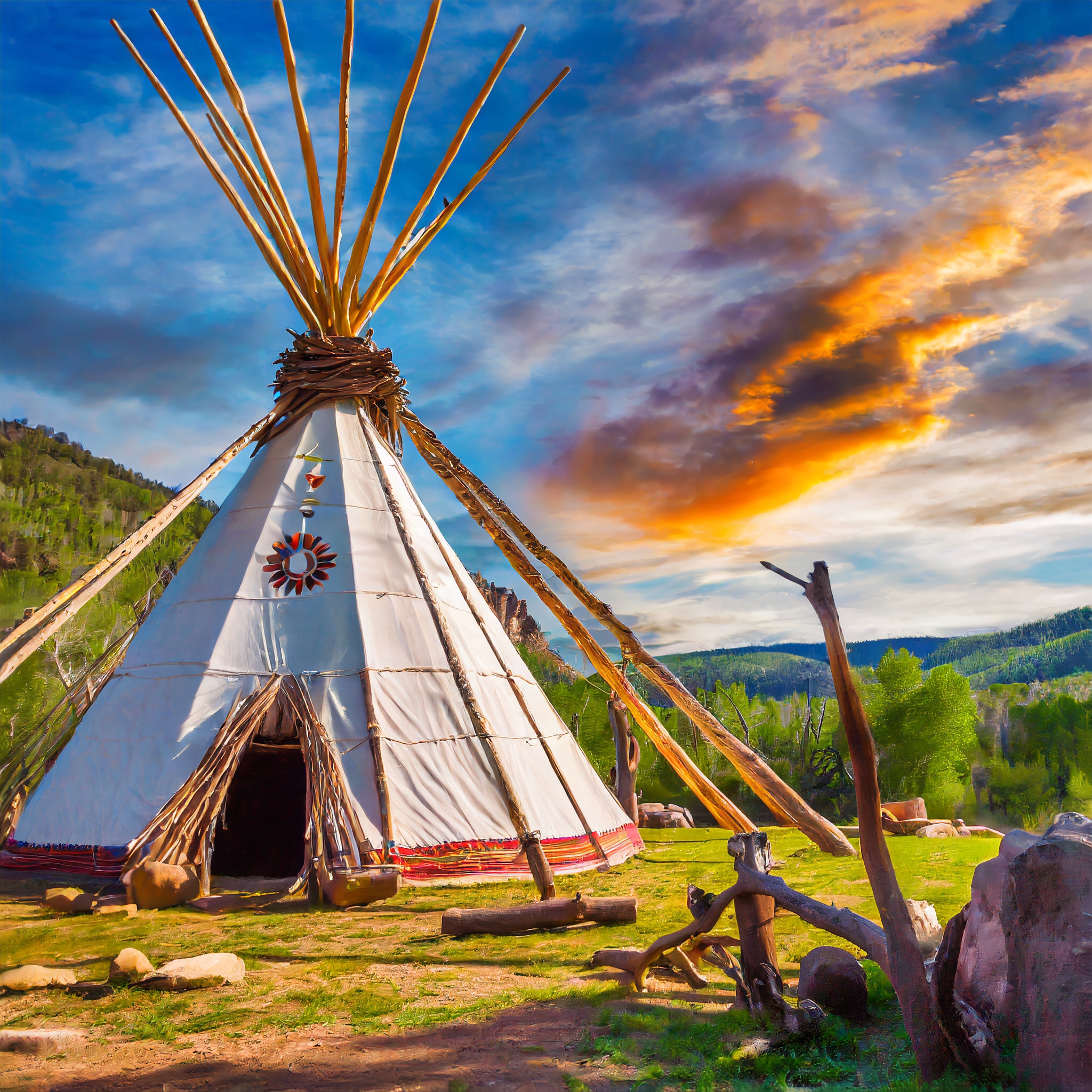 History and Magick of Fibers and Textiles of Native American Teepee ...